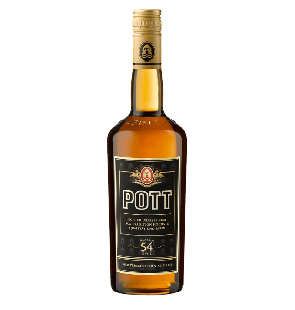 Pott Rum 54% 1L - Melgers Wijn en Dranken