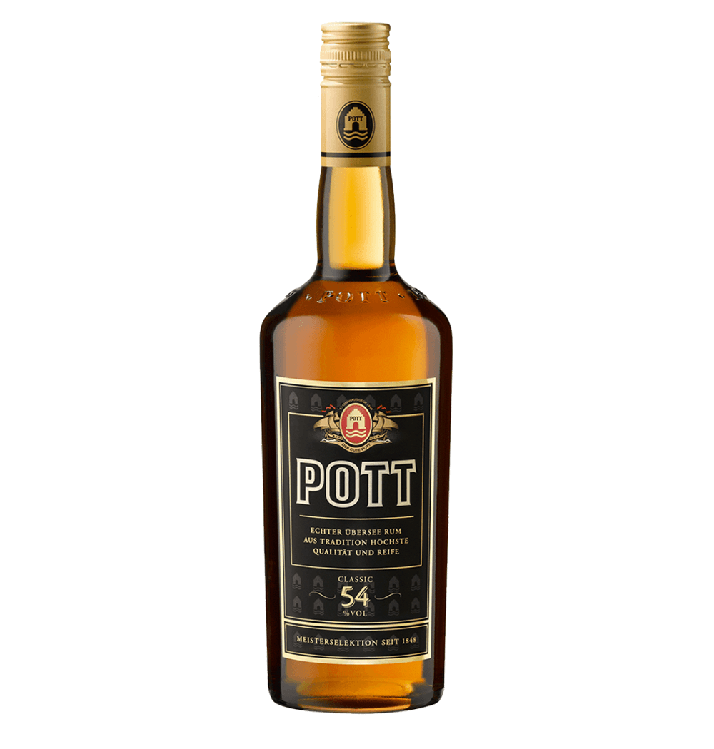 Pott Rum 54% 1L - Melgers Wijn en Dranken