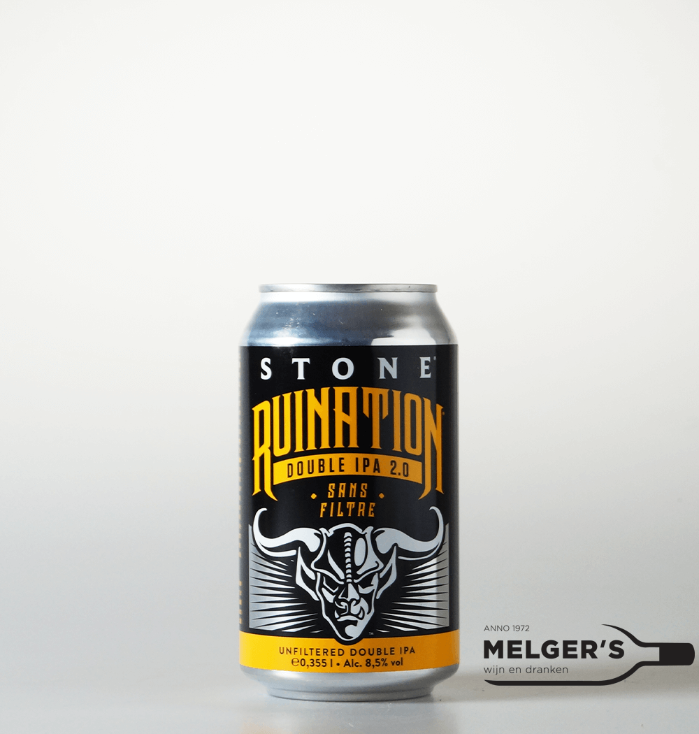 Stone - Ruination 2.0 Double IPA Blik 35,5cl - Melgers Wijn en Dranken