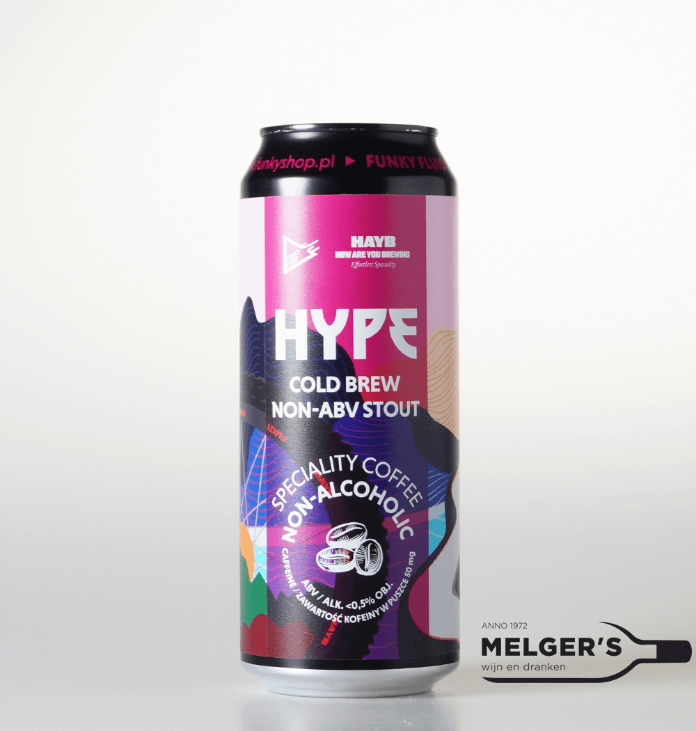 Funky Fluid - HYPE Cold Brew Non Alcoholic Coffee Stout 50cl Blik ...