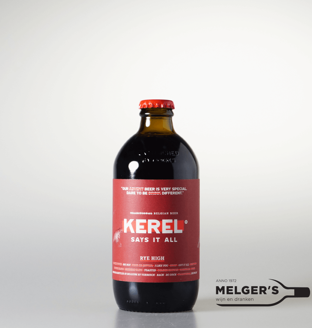 VBDCK - Kerel Rye High Rye Wine 33cl - Melgers Wijn en Dranken