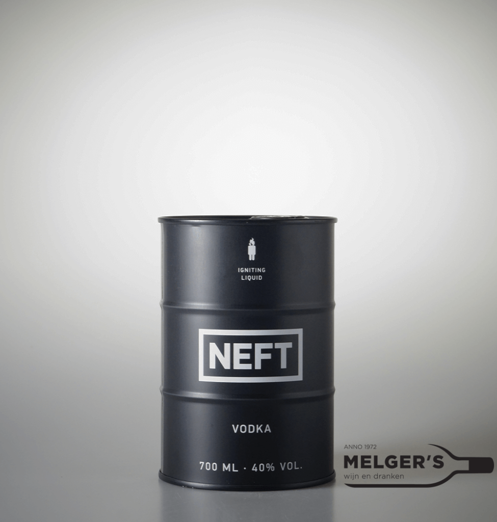 Neft Black barrel Vodka 70cl - Melgers Wijn en Dranken