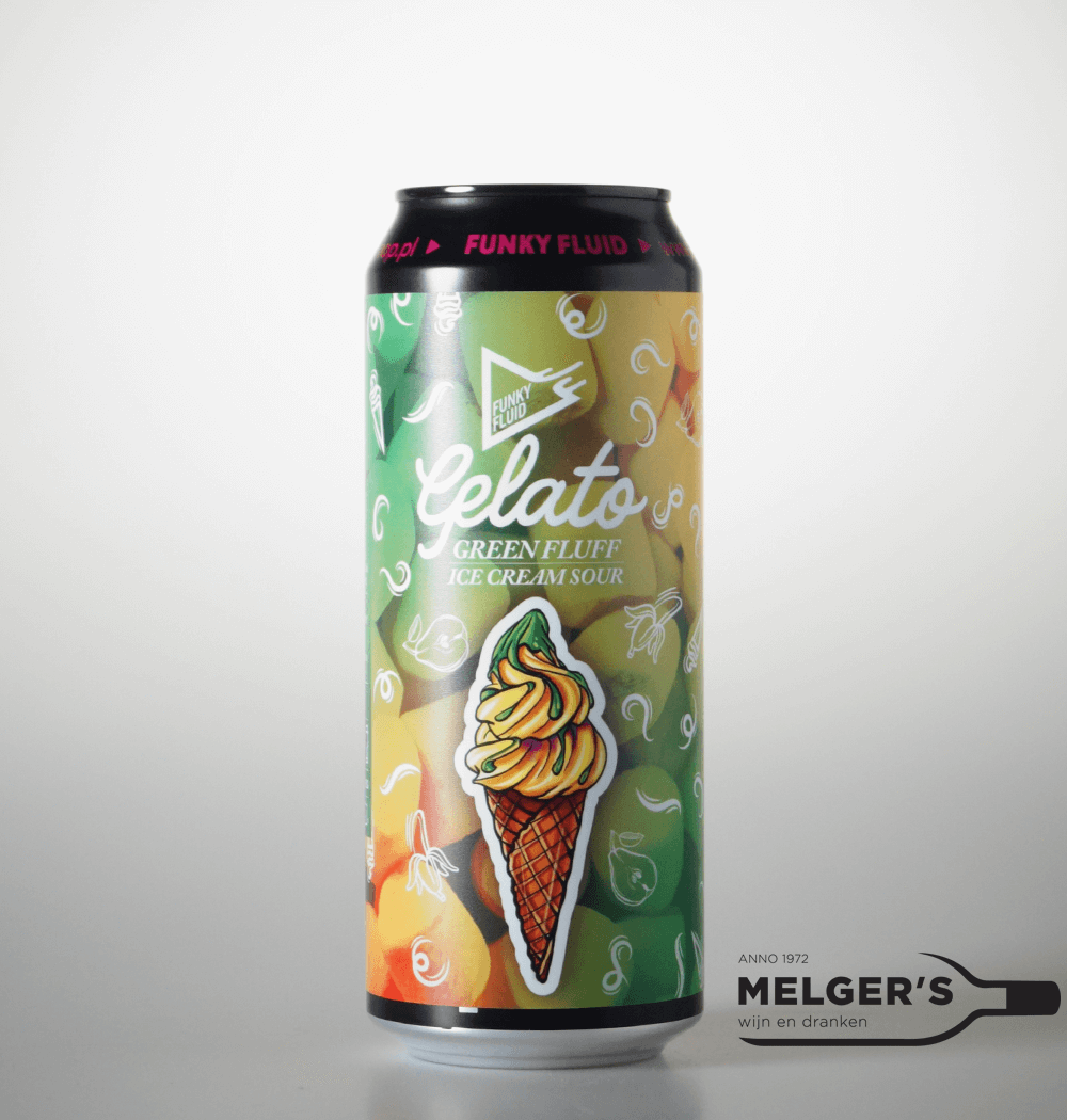 Funky Fluid - Gelato: Green Fluff Ice Cream Sour 50cl Blik - Melgers ...