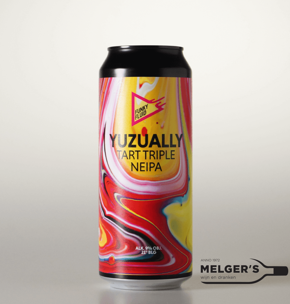 Funky Fluid - Yuzually Tart Triple NEIPA 50cl Blik - Melgers Wijn en ...