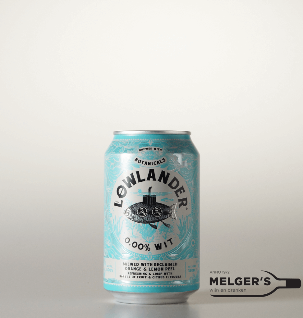 Lowlander - Wit 0,00% Alcoholvrij Blik 33cl - Melgers Wijn en Dranken