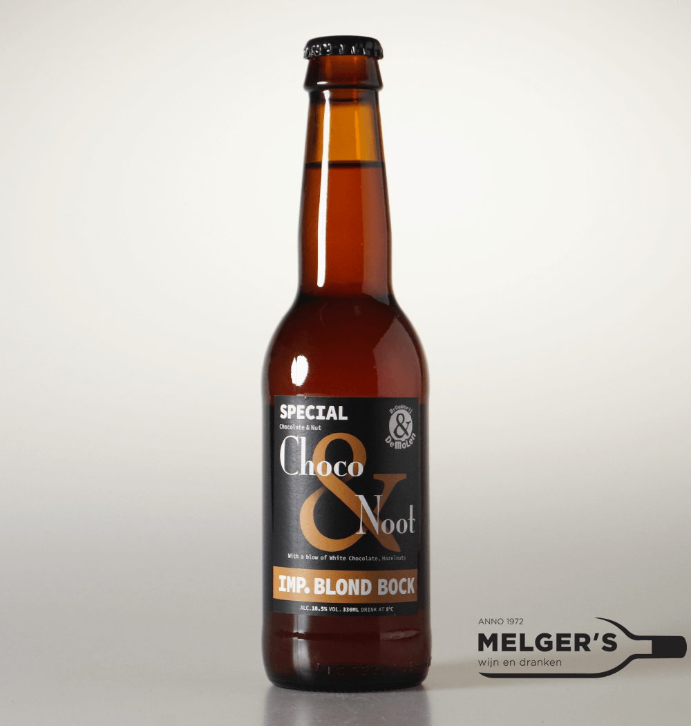 De Molen - Choco & Noot Imperial Blond Bock 33cl - Melgers Wijn en Dranken