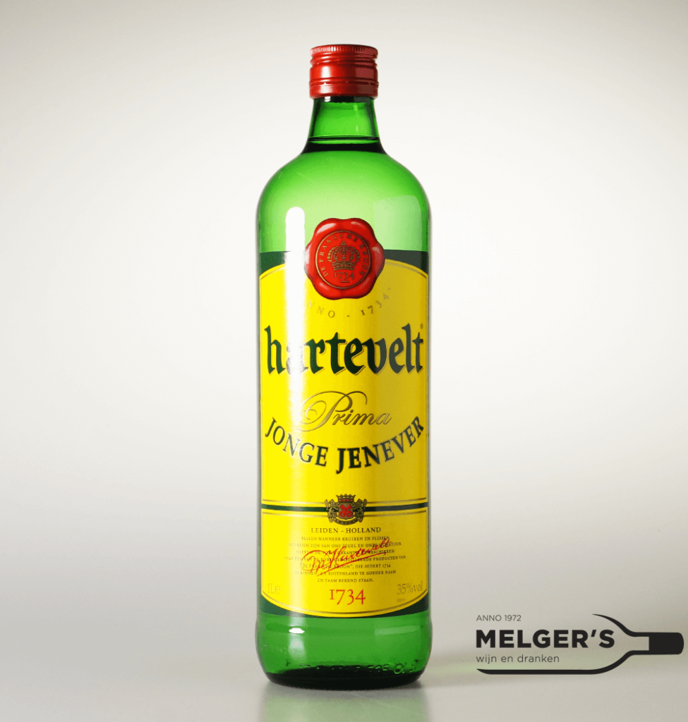 Hartevelt Jonge Jenever 1L - Melgers Wijn en Dranken