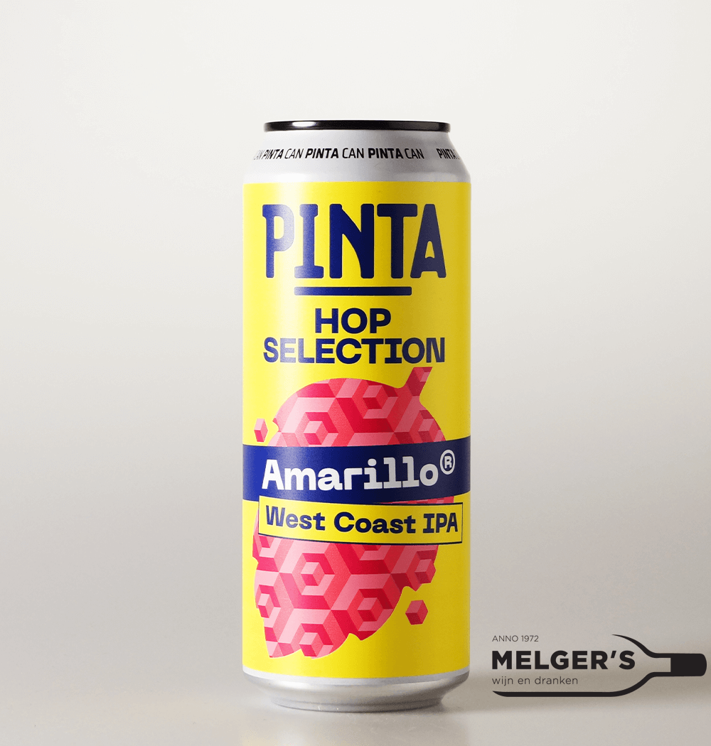 PINTA - Hop Selection: Amarillo West Coast IPA 50cl Blik - Melgers Wijn ...