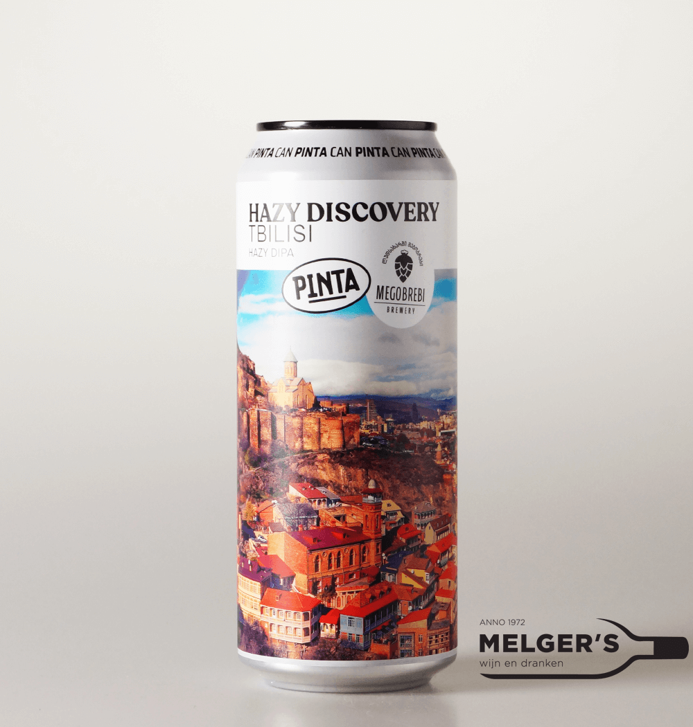PINTA x Megobrebi Brewery - Hazy Discovery Tbilisi Hazy DIPA 50cl Blik ...